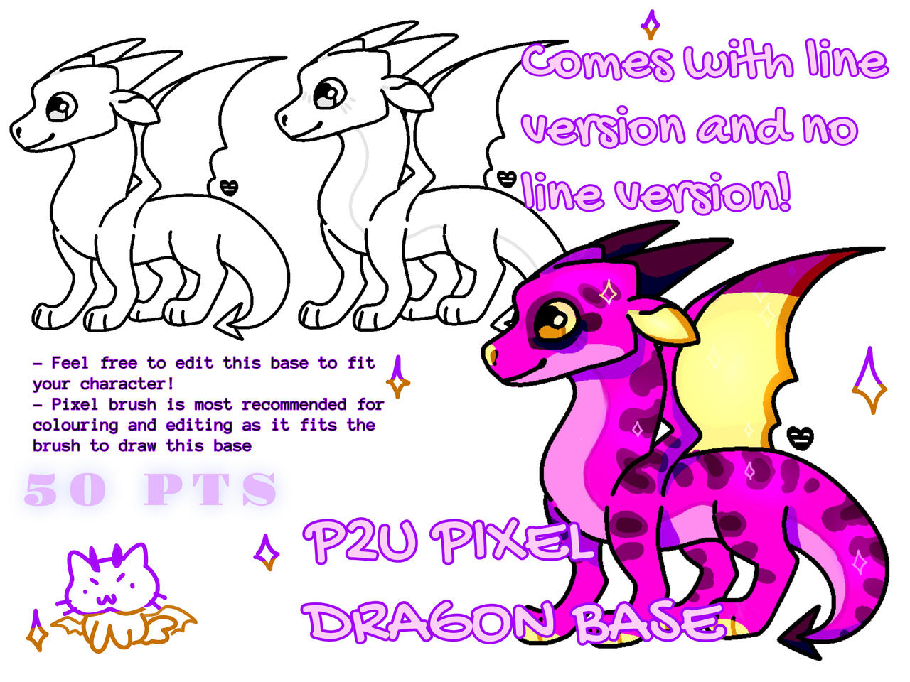 P2U PIXEL DRAGON BASE! by Ahirao on DeviantArt P2U PIXEL DRAGON BASE! by Ahirao on DeviantArt