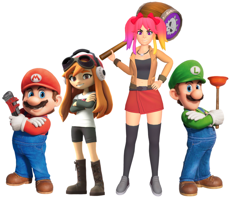 Mario X Meggy And Luigi X Saiko By Noe3210 On Deviantart