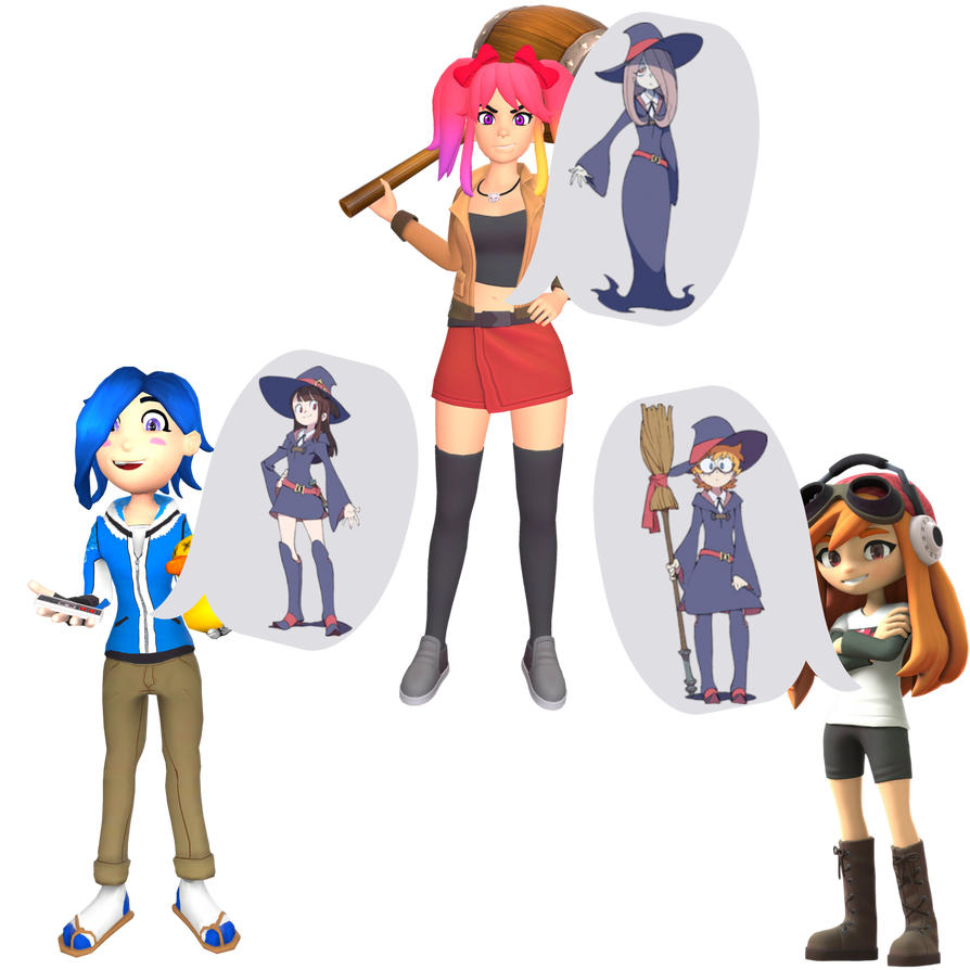 Tari Ate Akko Meggy Ate Lotte And Saiko Ate Sucy By Noe3210 On Deviantart
