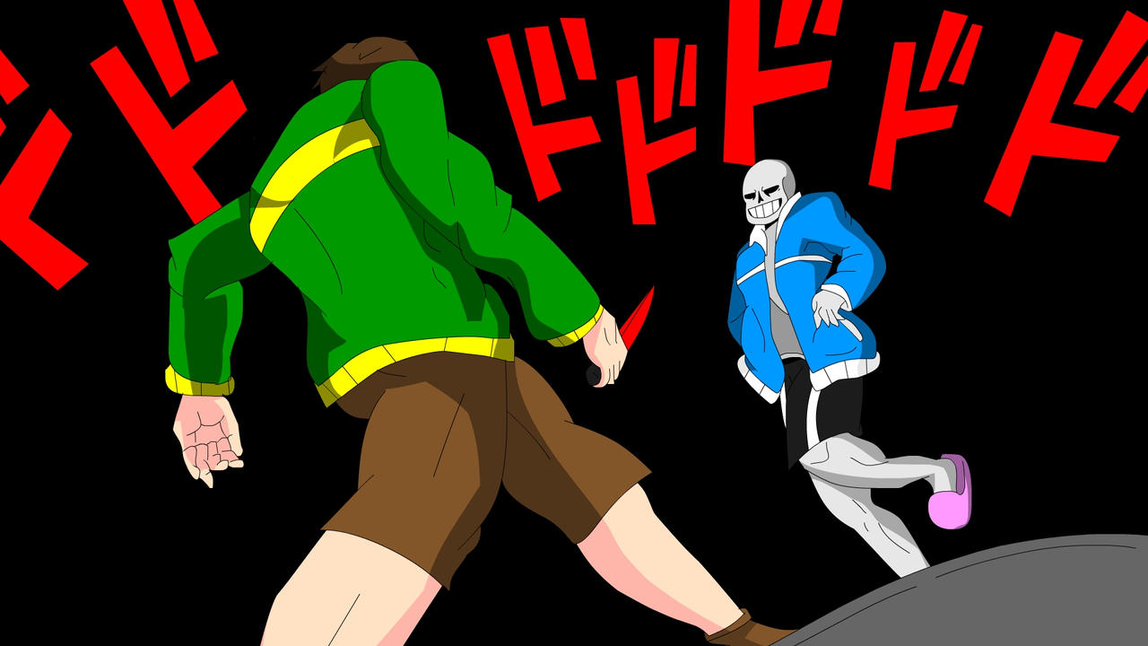 Chara Vs Sans Jojo By Nazdanganan On Deviantart