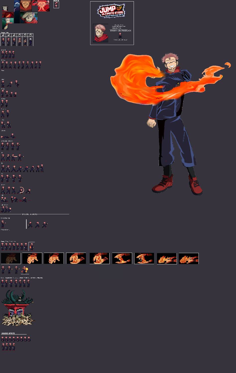 Sukuna Shibuya Arc Sprite Sheet Jus By Finhj On Deviantart
