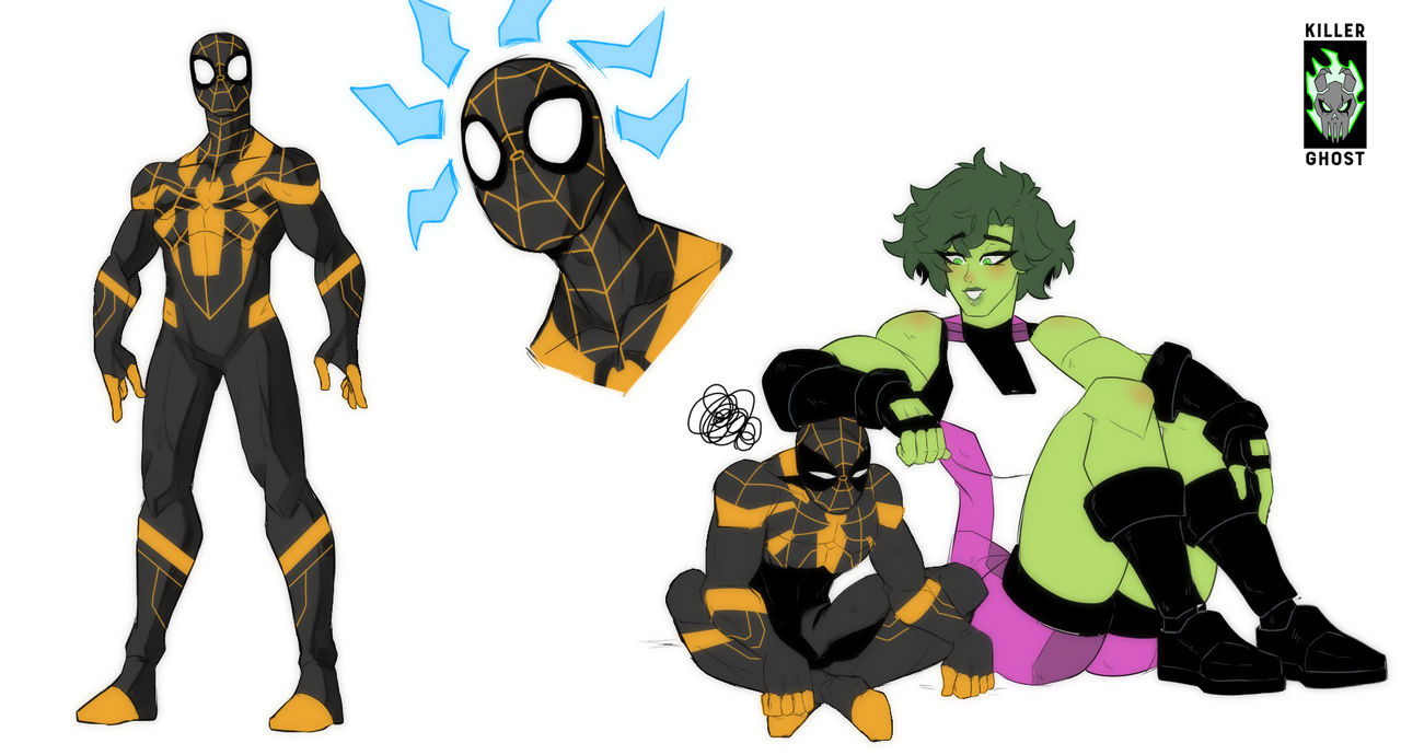 Alpha Spiderman And She Hulk By Killergh0st On Deviantart