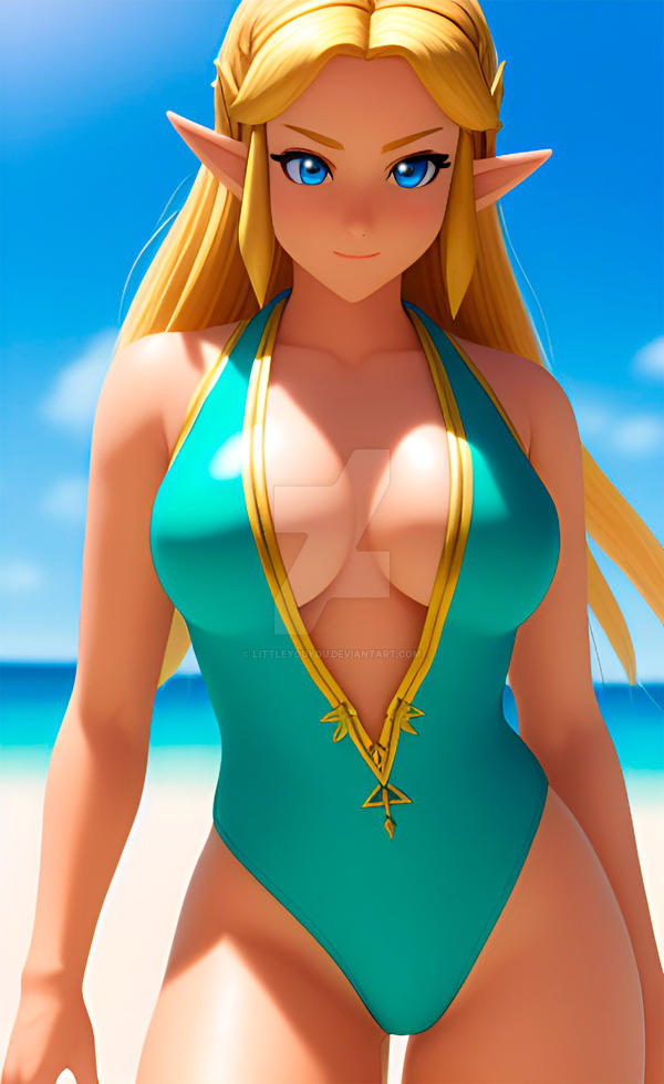 Swimsuit Zelda By Littleyouyou On Deviantart