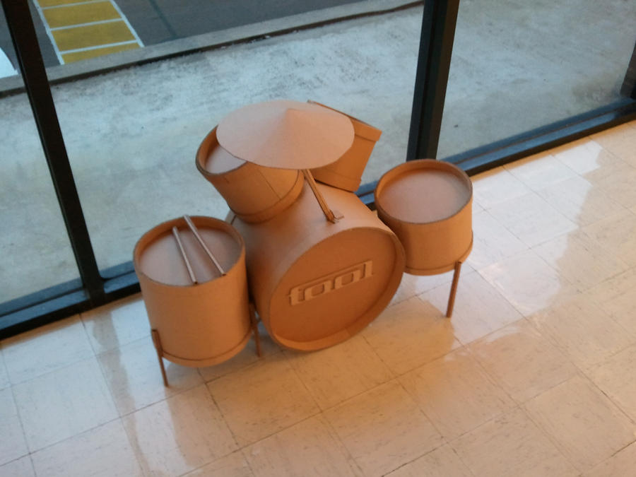 Drumset Made From Cardboard By Brimstone41 On Deviantart