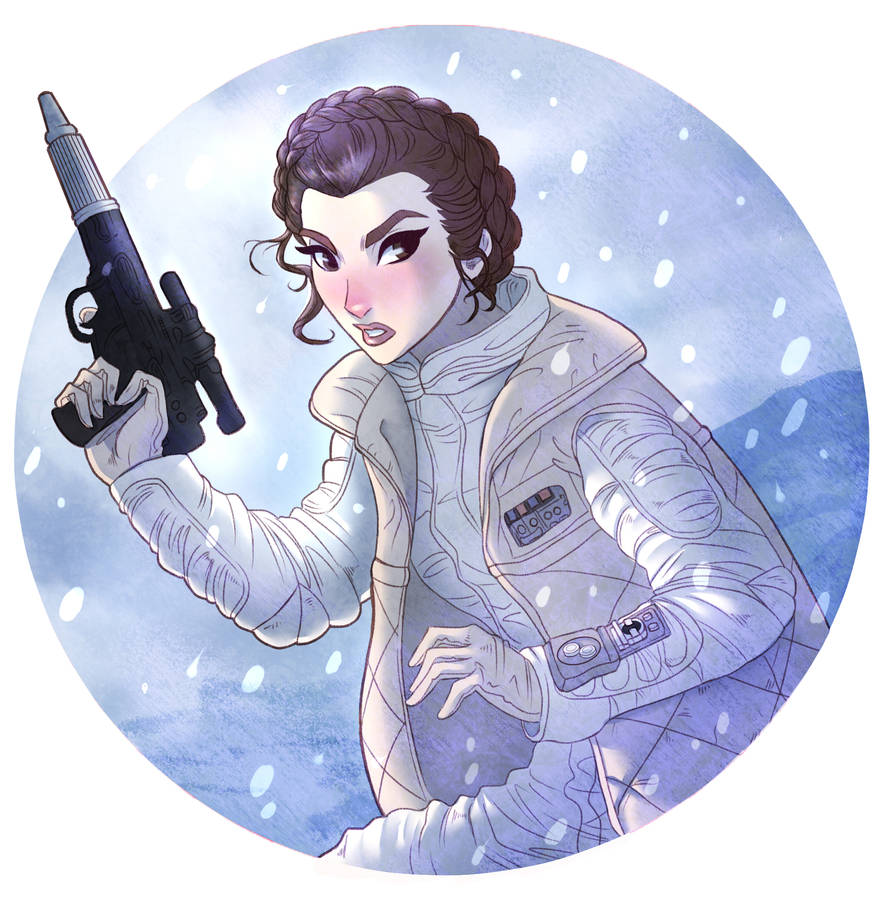 Leia On Hoth By Artcrawl On Deviantart
