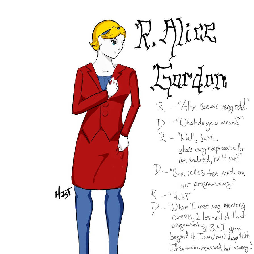 R. Alice Gordon Colortest by pantherdragon3751 on DeviantArt