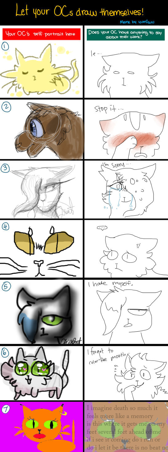 Let Your Ocs Draw Themselves Meme by Drawmachiine on DeviantArt Let Your Ocs Draw Themselves Meme by Drawmachiine on DeviantArt