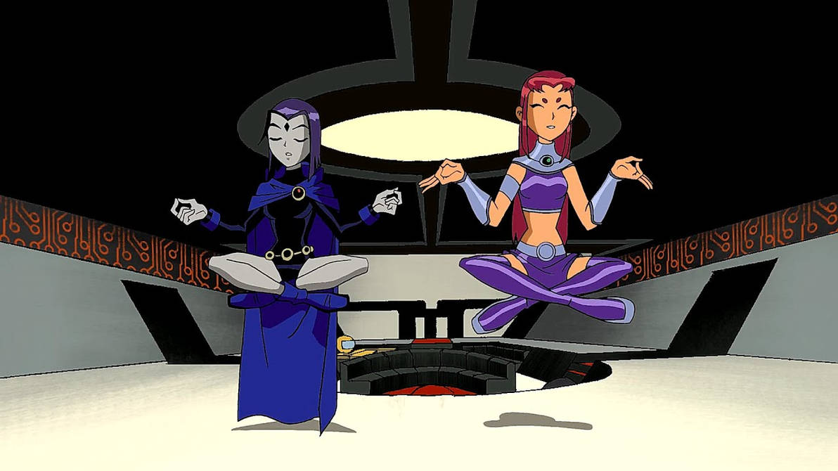 Starfire X Raven Starrae By Blue Leader97 On Deviantart