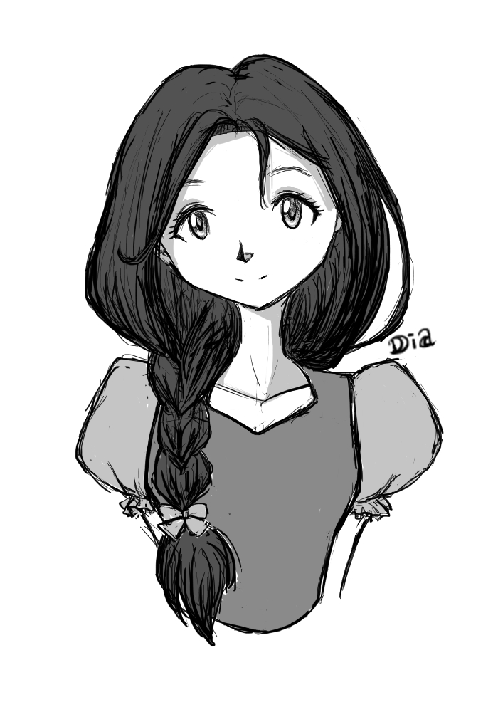How To Draw A Girl With A Braid Step By Step
