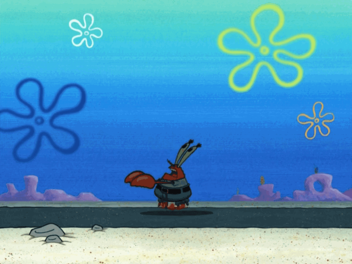 Mr Krabs Running By Darth19 On Deviantart