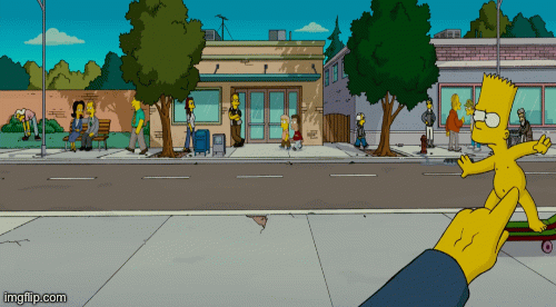 Bart Simpson Skateboarding Naked By Darth19 On Deviantart
