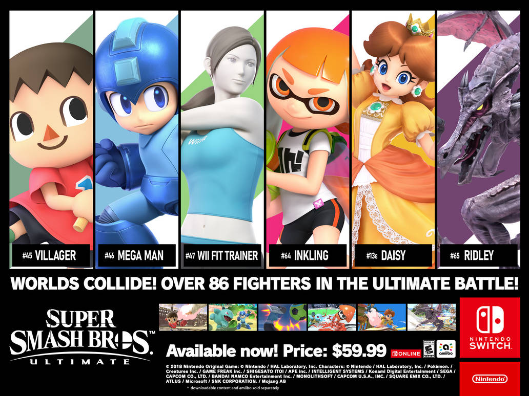 Ssbu First Newcomers Trios Billboard By Marioexpert On Deviantart