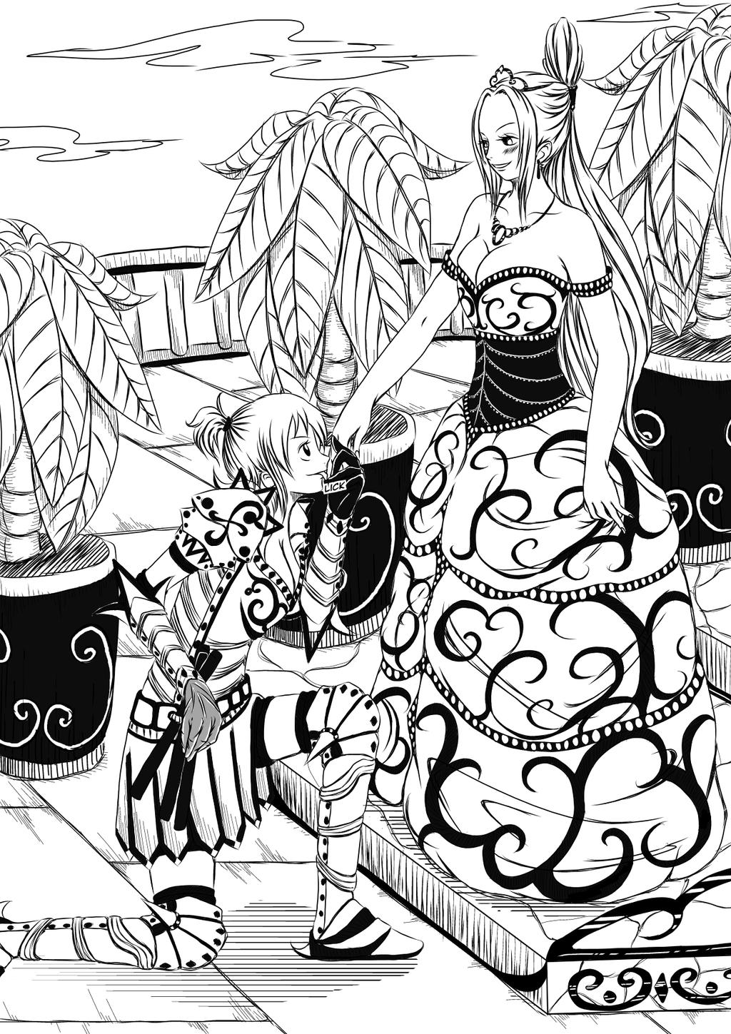 Nami And Vivi The Princess And Her Knight By Cherryinthesun On Deviantart