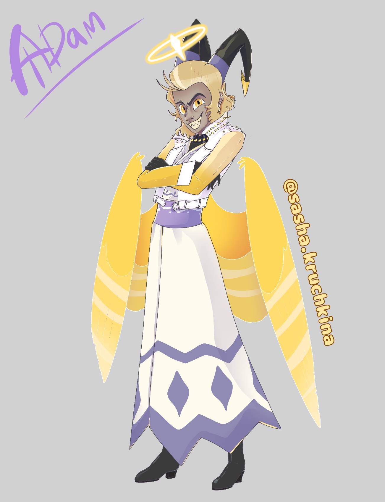 Adam(Hazbin hotel) my style by SashaKruchkinaTV on DeviantArt Adam(Hazbin hotel) my style by SashaKruchkinaTV on DeviantArt