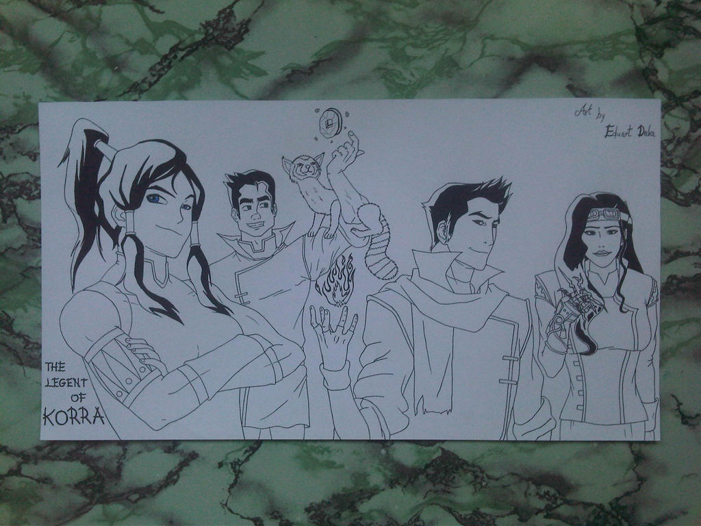 Vizatim Skuadra E Avatar Korra 01 By Eduaarti On Deviantart