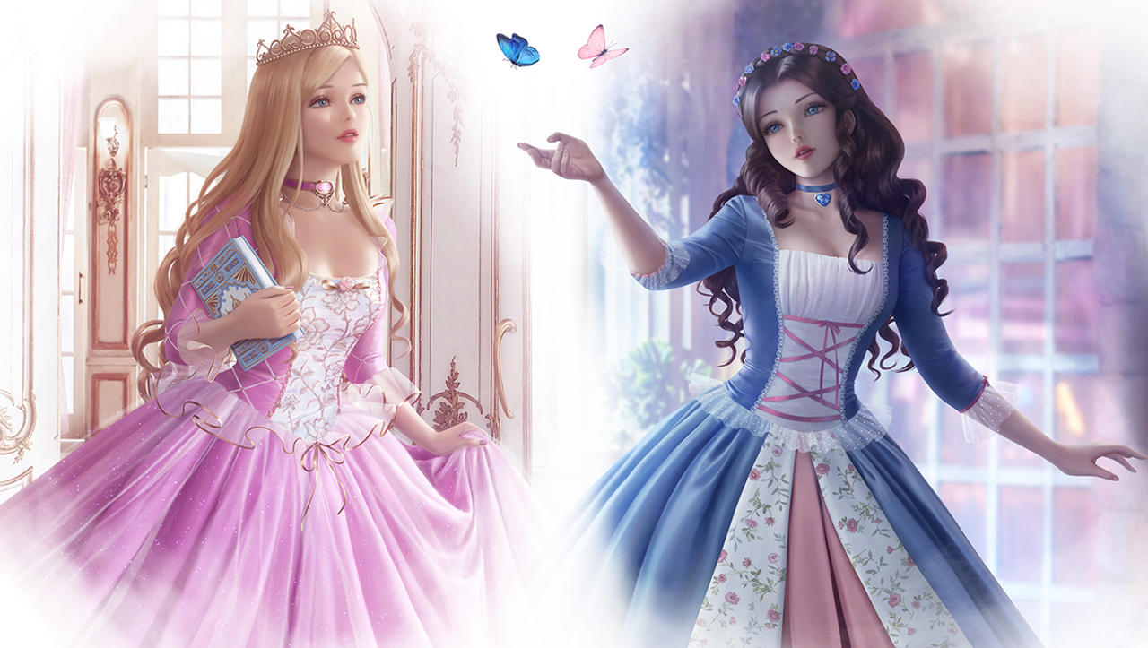 Wallpaper Anneliese And Erika By Wickellia On Deviantart
