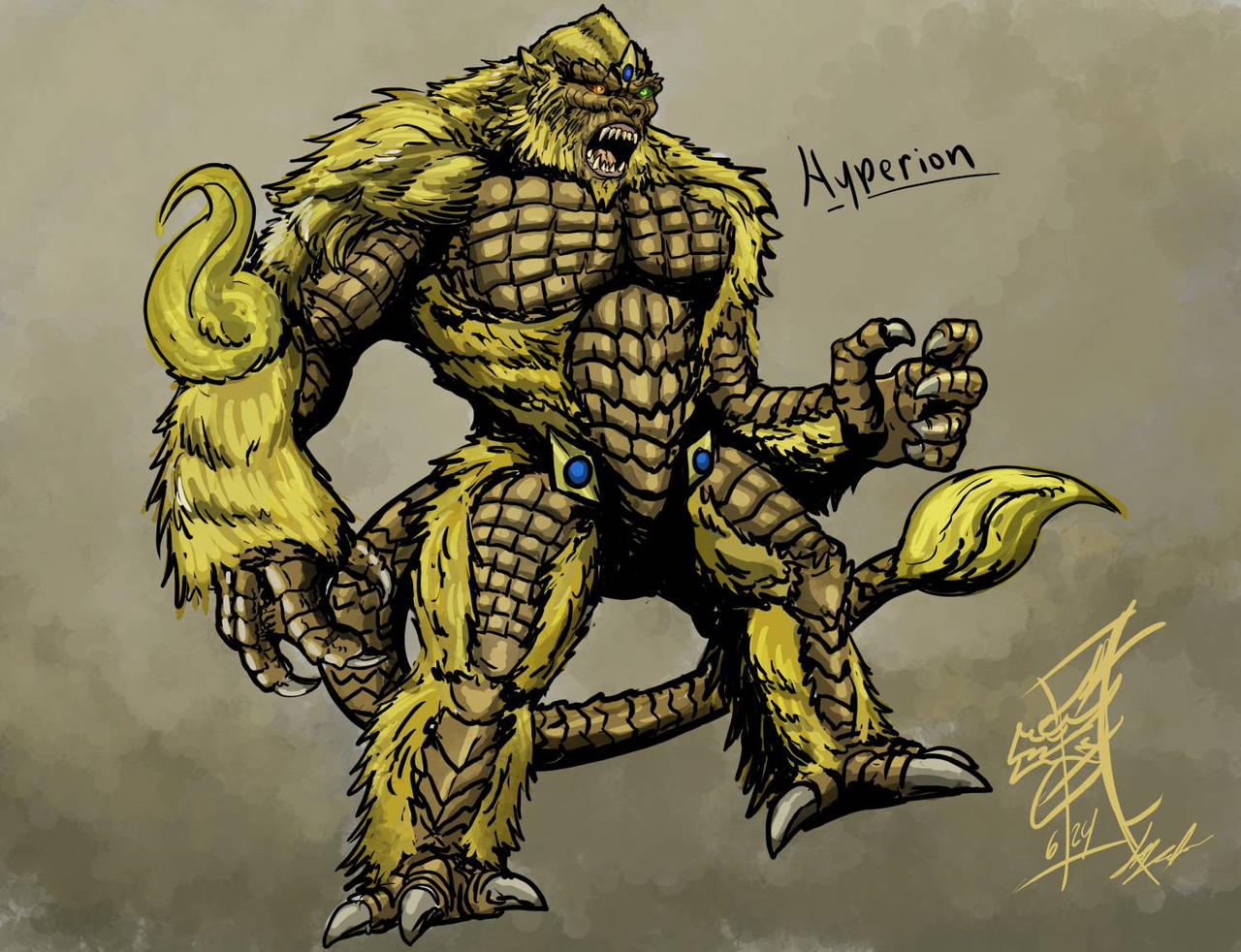 Commission Hyperion Sketch By Gabe Tke On Deviantart