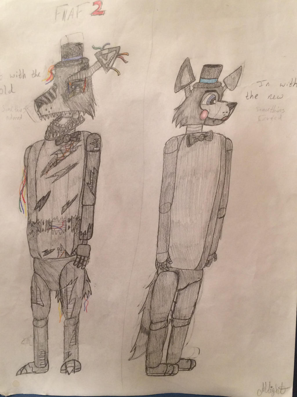 Fnaf 2 Oc Withered Abby And Toy Abby By Moonthecat97 On Deviantart