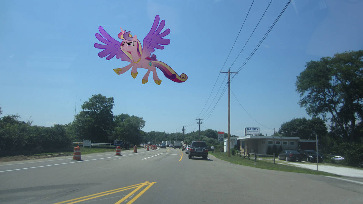 Princess Cadence Flying Over Us By Metalgriffen69 On Deviantart