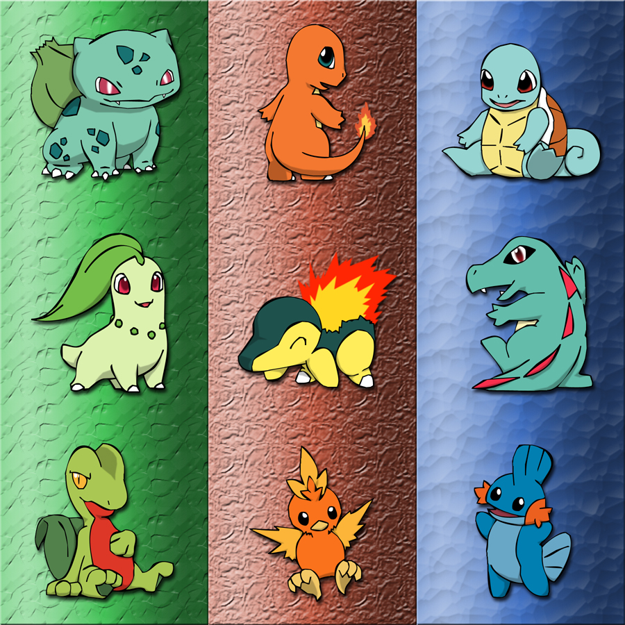 Starter Pokemon by Taeryne on DeviantArt