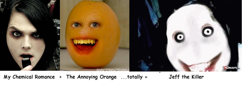 Mcr Annoying Orange Jeff The Killer By Addotrail On Deviantart
