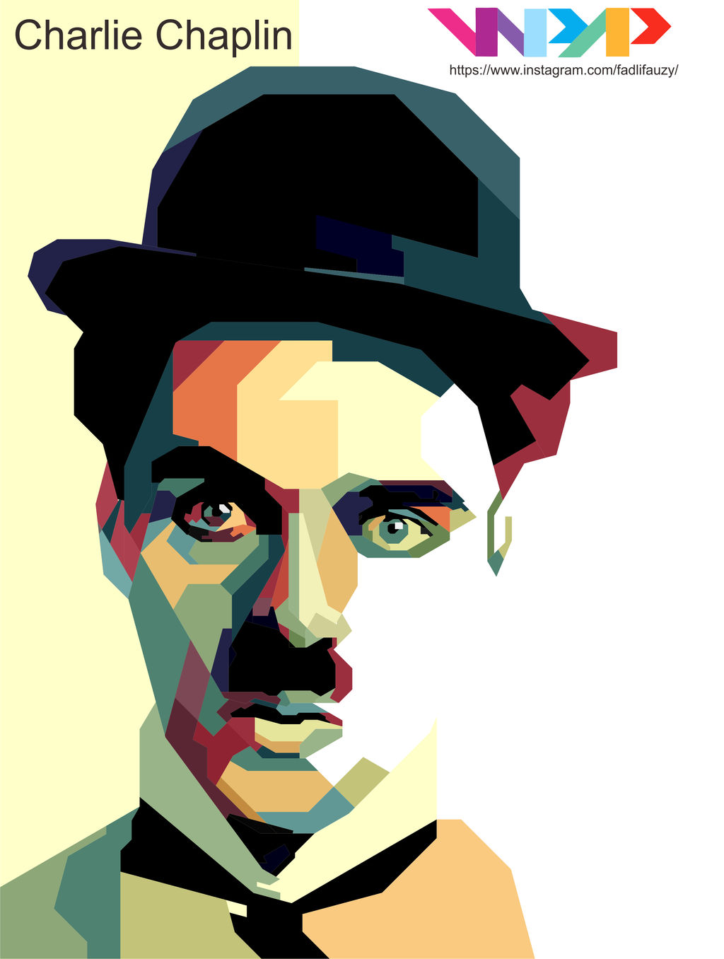 Charlie Chaplin WPAP by sax-hat on DeviantArt Charlie Chaplin WPAP by sax-hat on DeviantArt