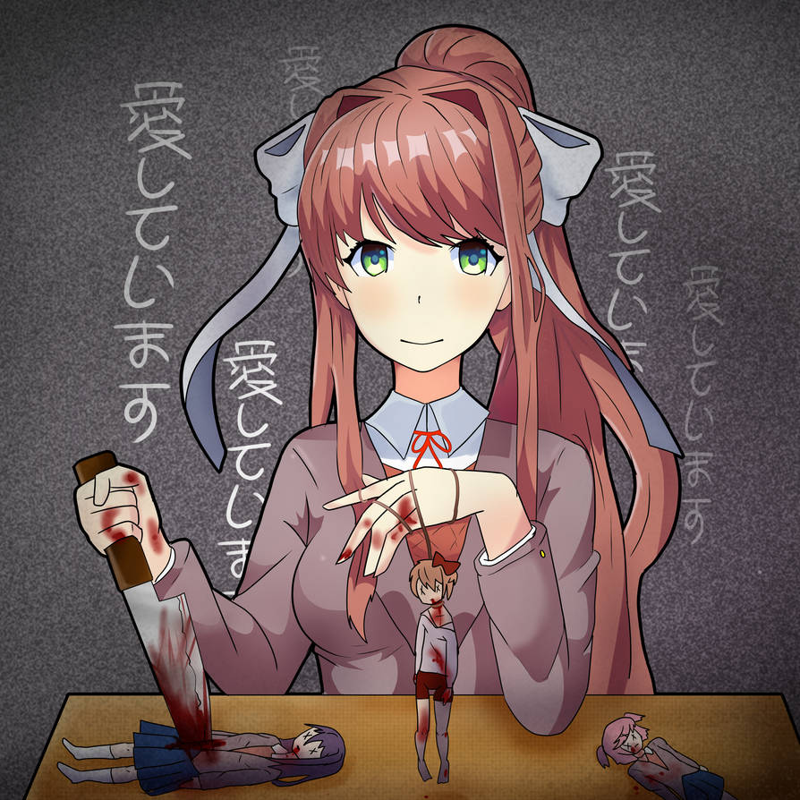 Monika Ddlc By Hatokame Kun On Deviantart