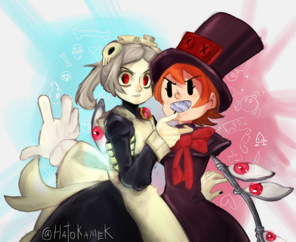 Marie And Peacock Skullgirls By Hatokame Kun On Deviantart