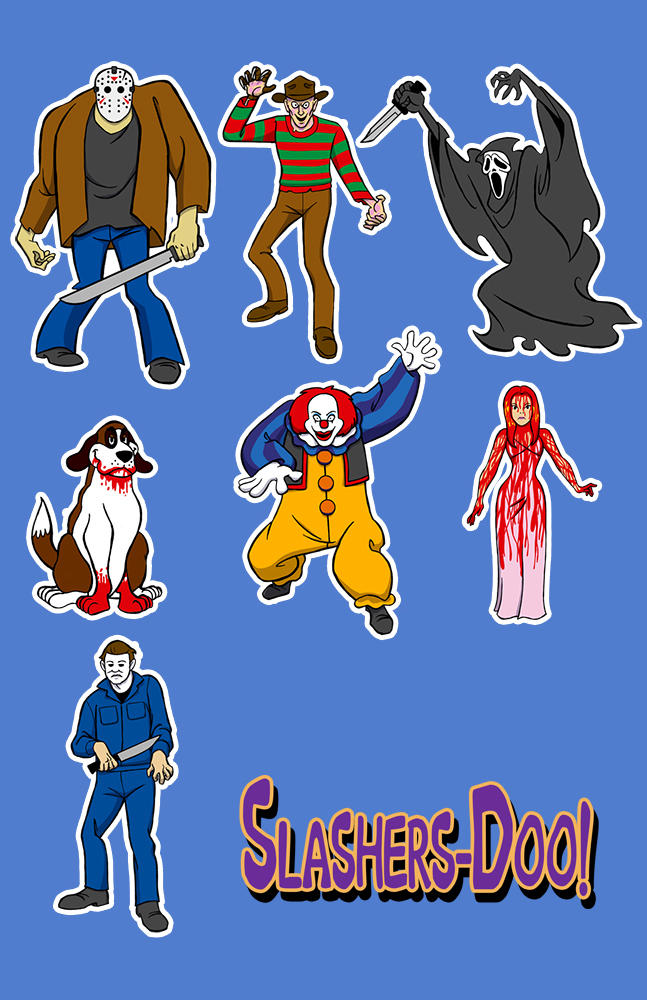 Stickers Slashers By Cachacity On Deviantart