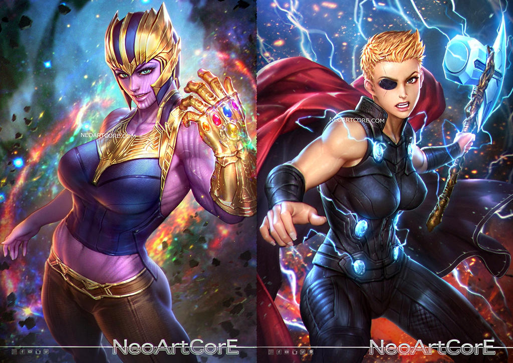 Thor vs thanos By Neoartcore edit by retroreloads on DeviantArt Thor vs thanos By Neoartcore edit by retroreloads on DeviantArt