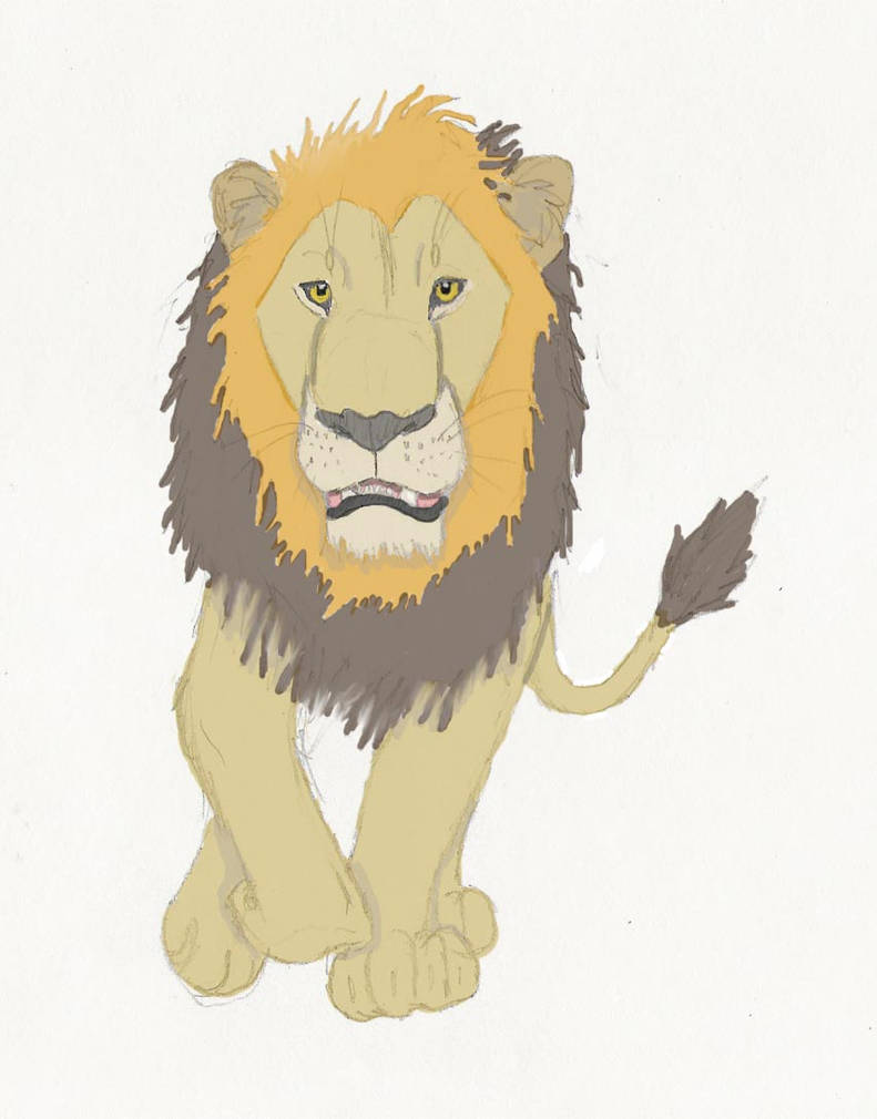 Walking Lion by theblazinggecko on DeviantArt