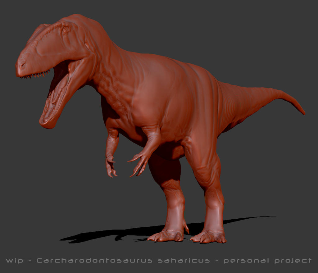 WIP - Carcharodontosaurus saharicus by FabrizioDeRossi on DeviantArt WIP - Carcharodontosaurus saharicus by FabrizioDeRossi on DeviantArt