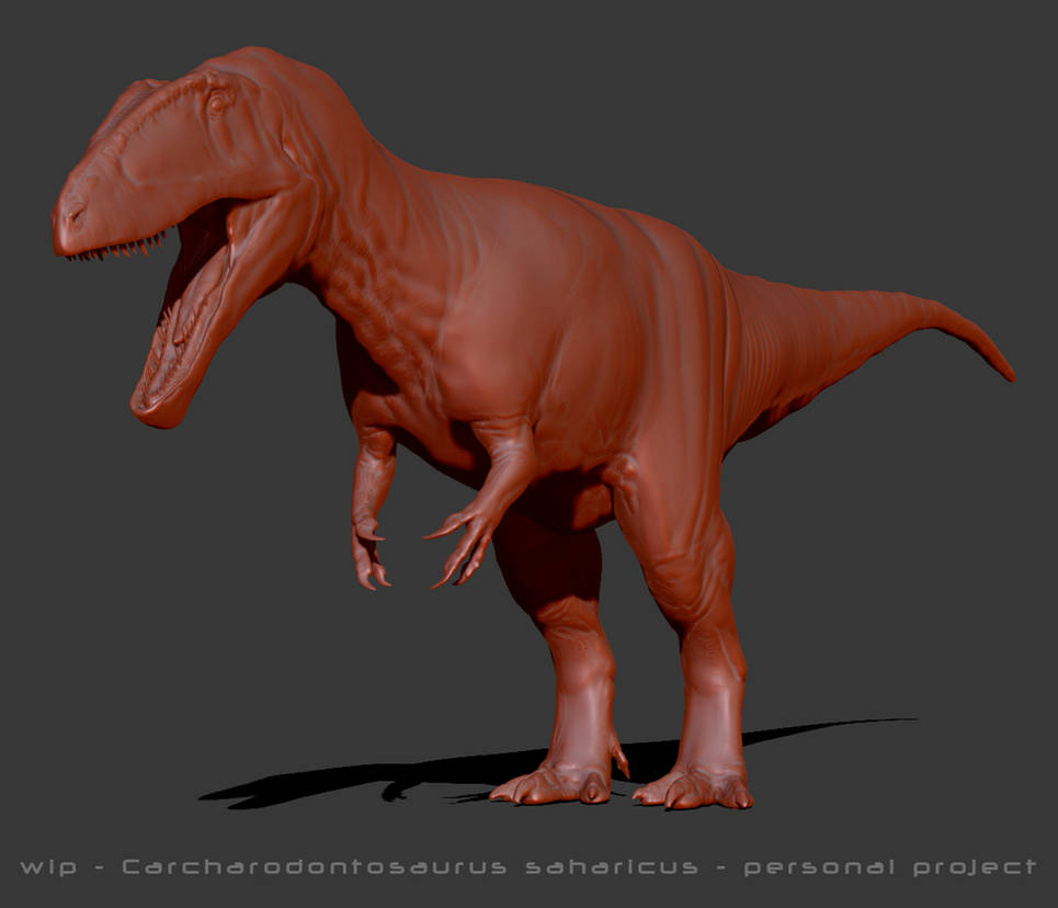 WIP - Carcharodontosaurus saharicus by FabrizioDeRossi on DeviantArt WIP - Carcharodontosaurus saharicus by FabrizioDeRossi on DeviantArt