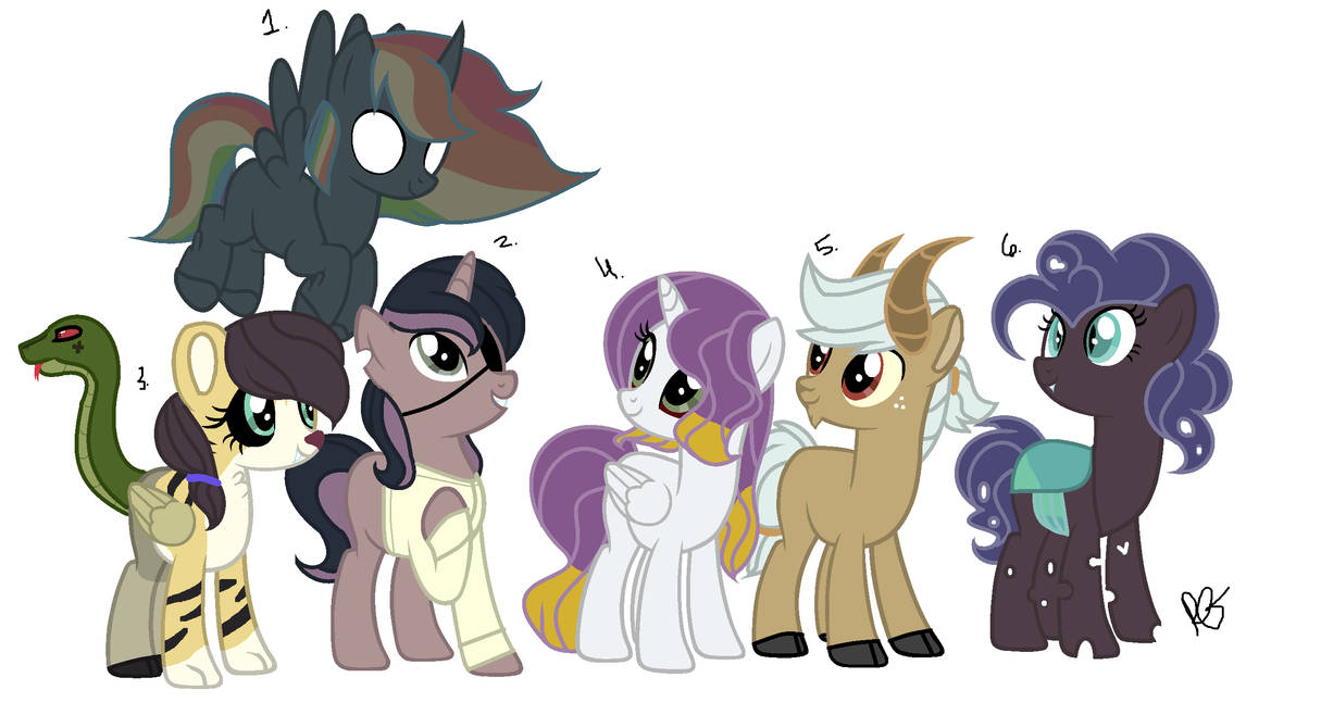 Mane 6 X Villians Ship Adopts Closed By Lcgyzma1 On Deviantart