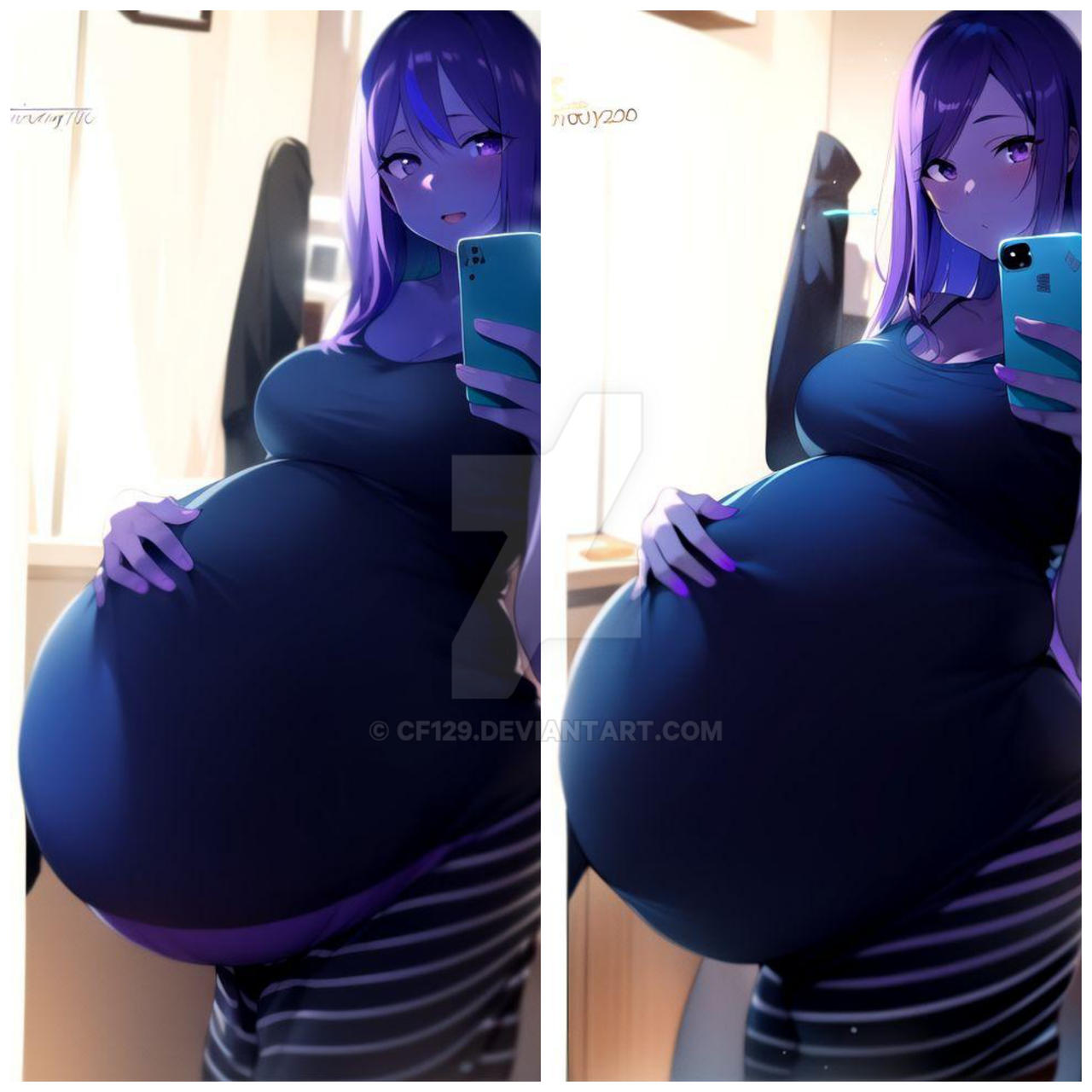 Blueberry Preggo Edit Choose Your Favourite One By Cf129 On Deviantart