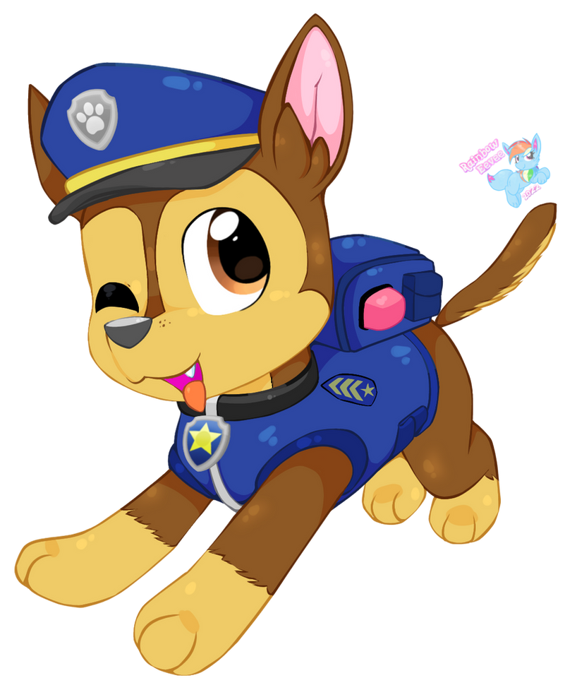 Paw Patrol Chase Vector 7 By Rainboweevee Da On Deviantart