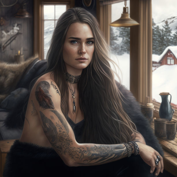 Icelandic Tattooed Woman By Obsidianplanet On Deviantart
