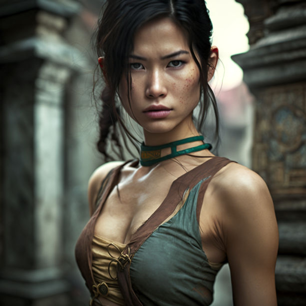 Asian Lara Croft By Obsidianplanet On Deviantart