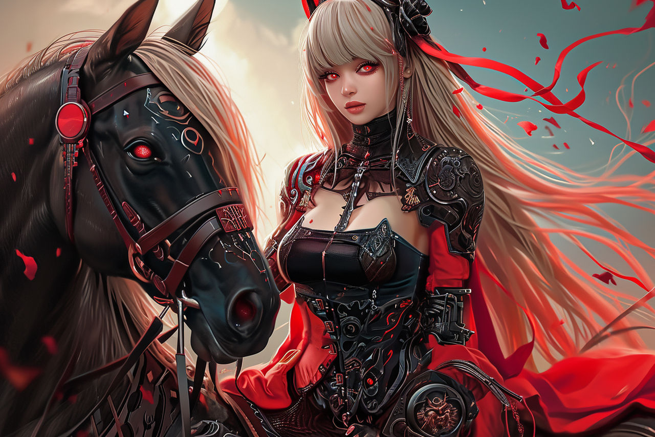 Gyaru Android and Horse by ObsidianPlanet on DeviantArt Gyaru Android and Horse by ObsidianPlanet on DeviantArt