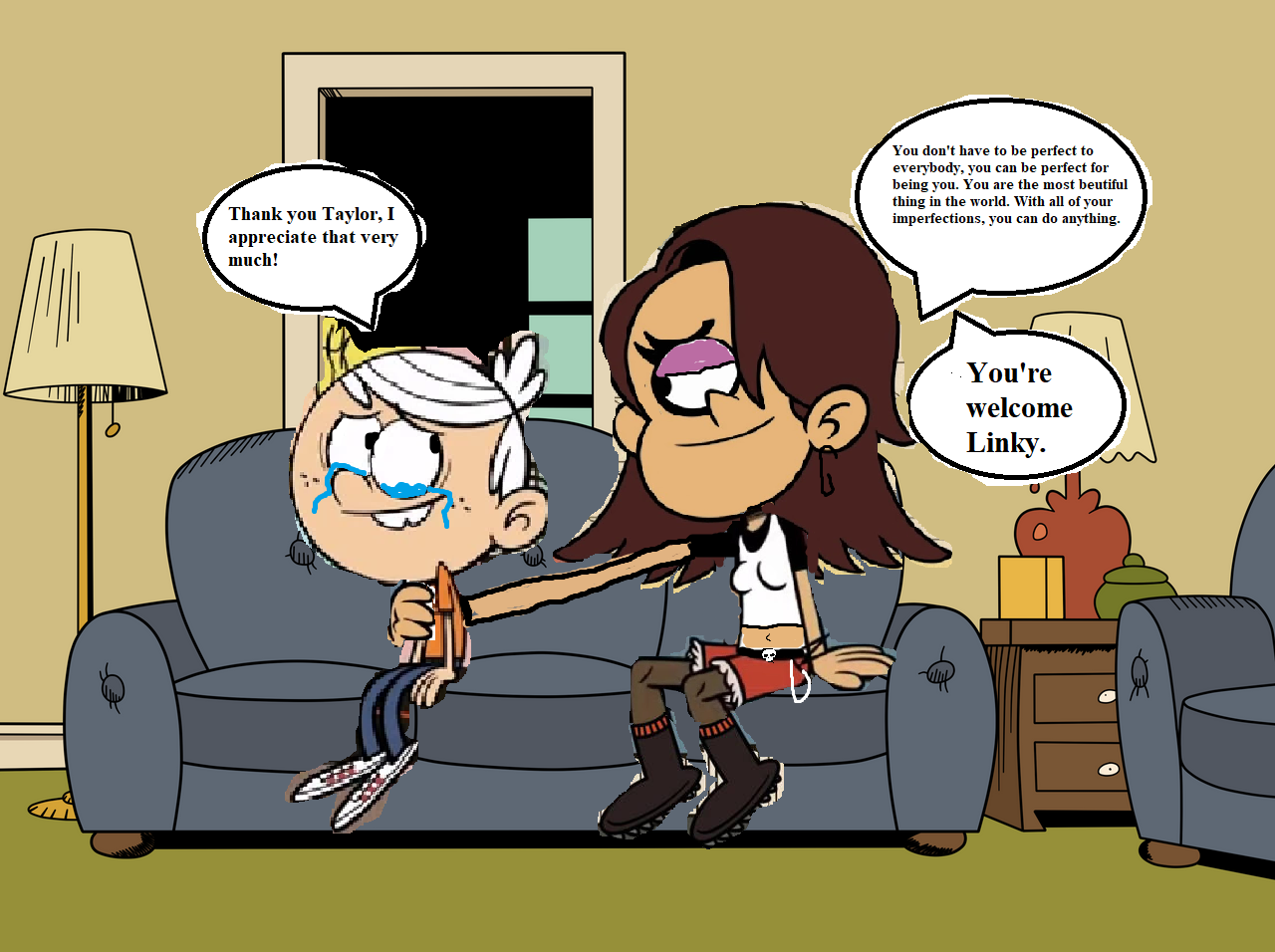 Taylors Heartwarming Message To Lincoln By Jgodzilla1212 On Deviantart