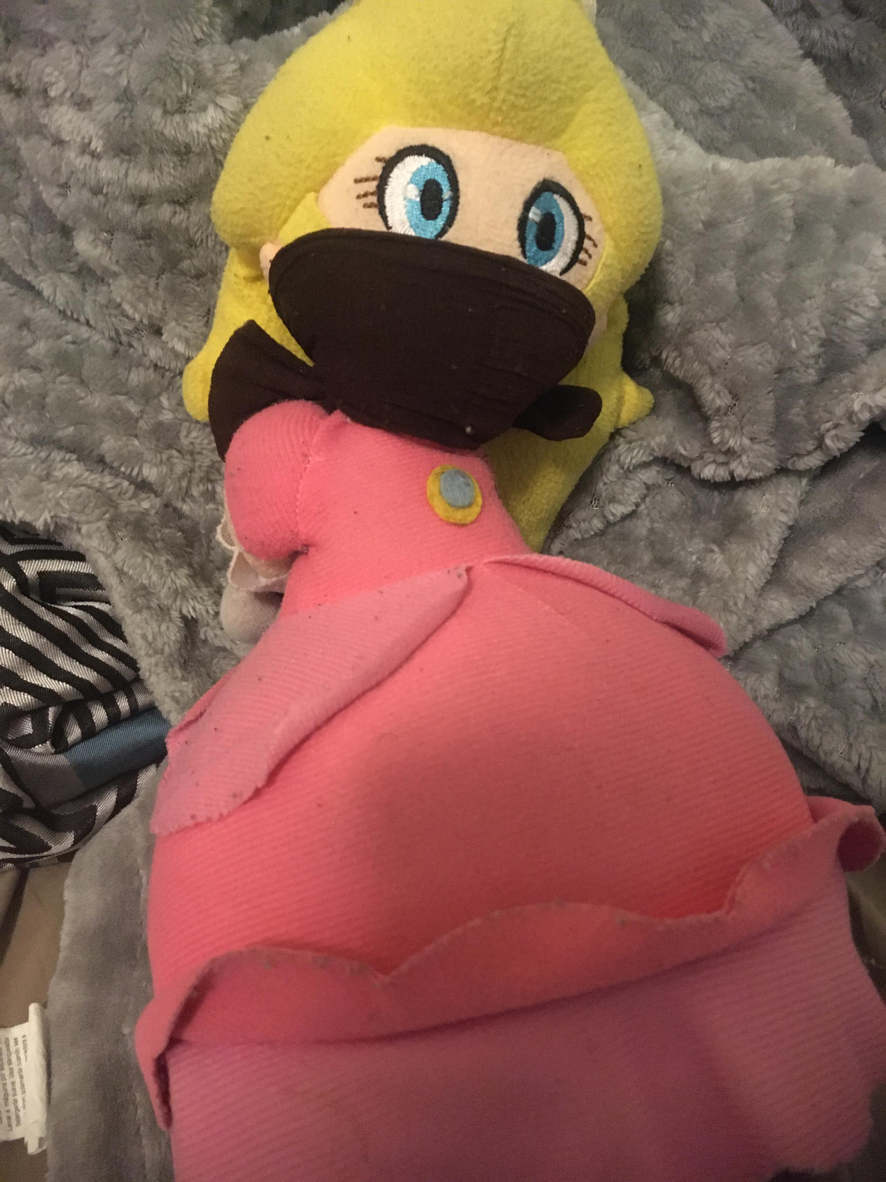 Peach Captured Super Mario Girl Tape Gagged Peach Tie