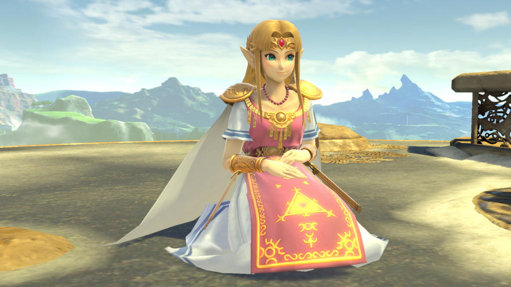 Ssbu Princess Zelda Sitting By Isaac77598 On Deviantart