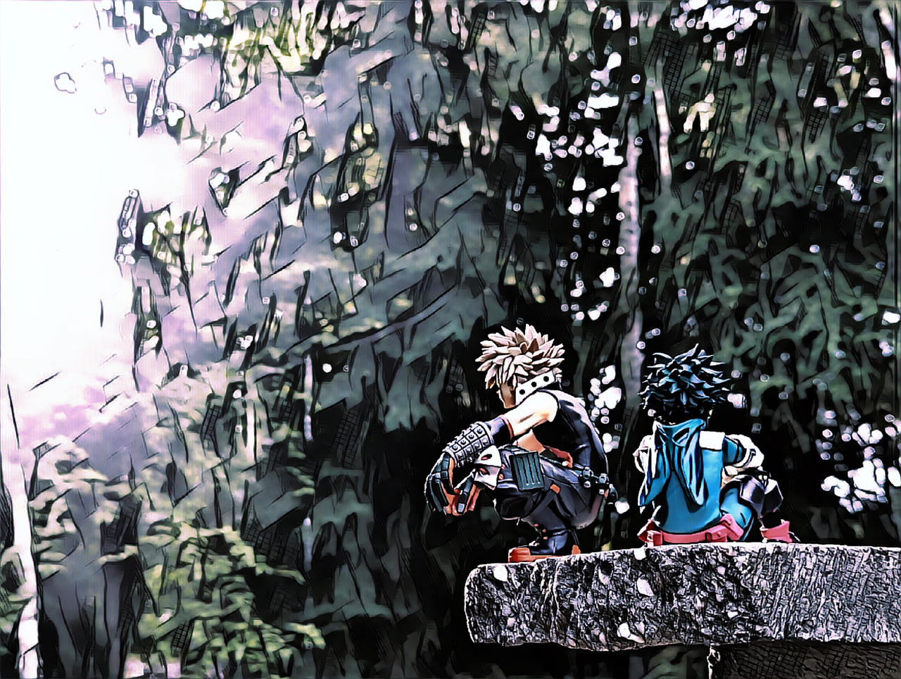 Bakugo And Midoriya By Snowynorthpole On Deviantart