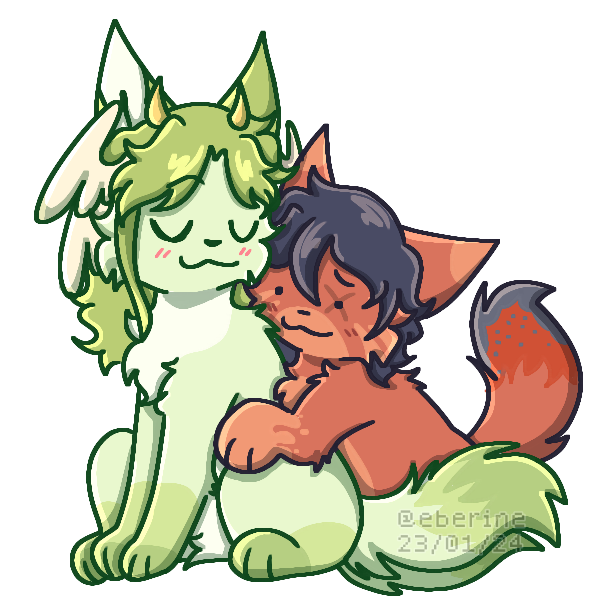 Eberyth Snuggle Time T By Leafyhaloz On Deviantart
