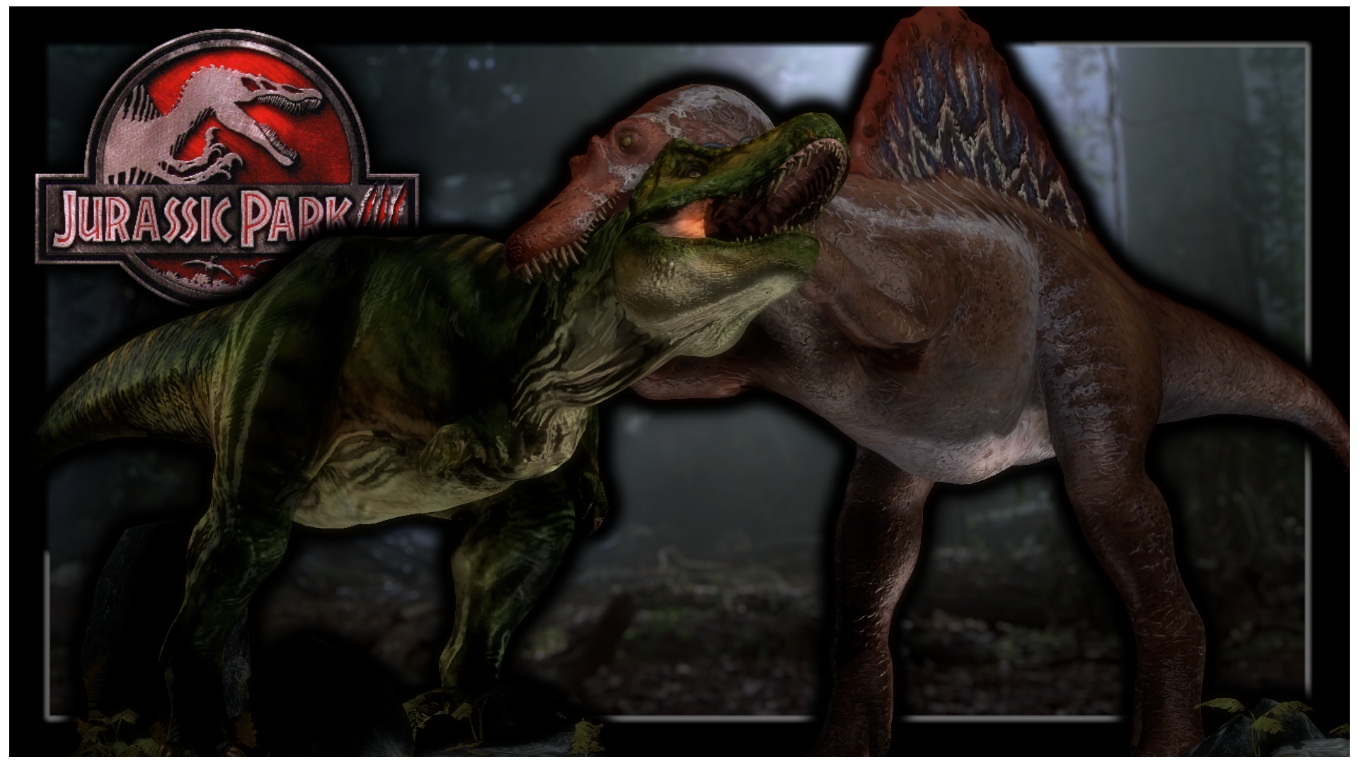 Jurassic Park III - Tyrannosaurus vs Spinosaurus by ENZOEPIC on DeviantArt Jurassic Park III - Tyrannosaurus vs Spinosaurus by ENZOEPIC on DeviantArt