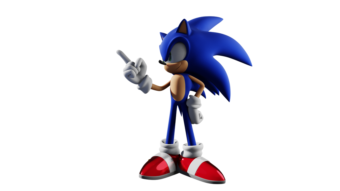 Uekawa Sonic Art Render By Hybridxero99 On Deviantart