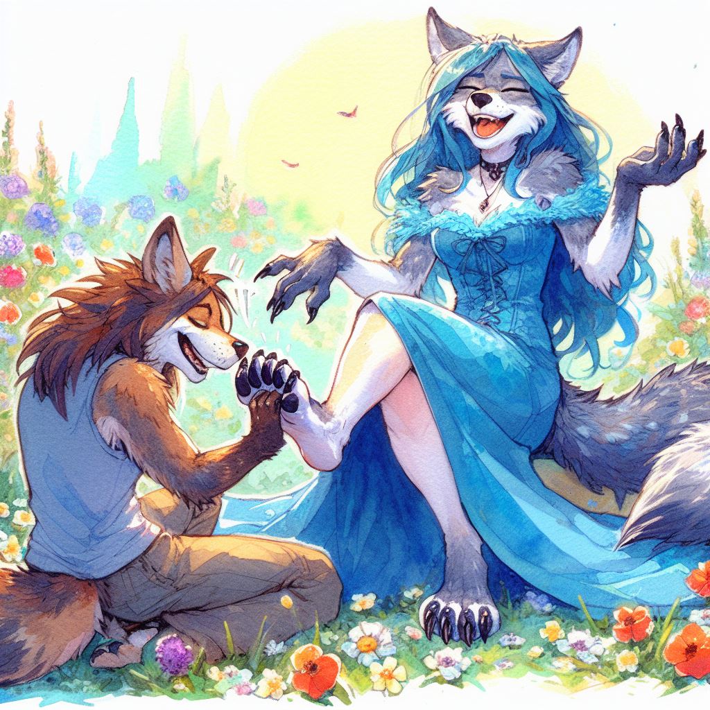 Ticklish Anthro Wolf By Tool04 On Deviantart