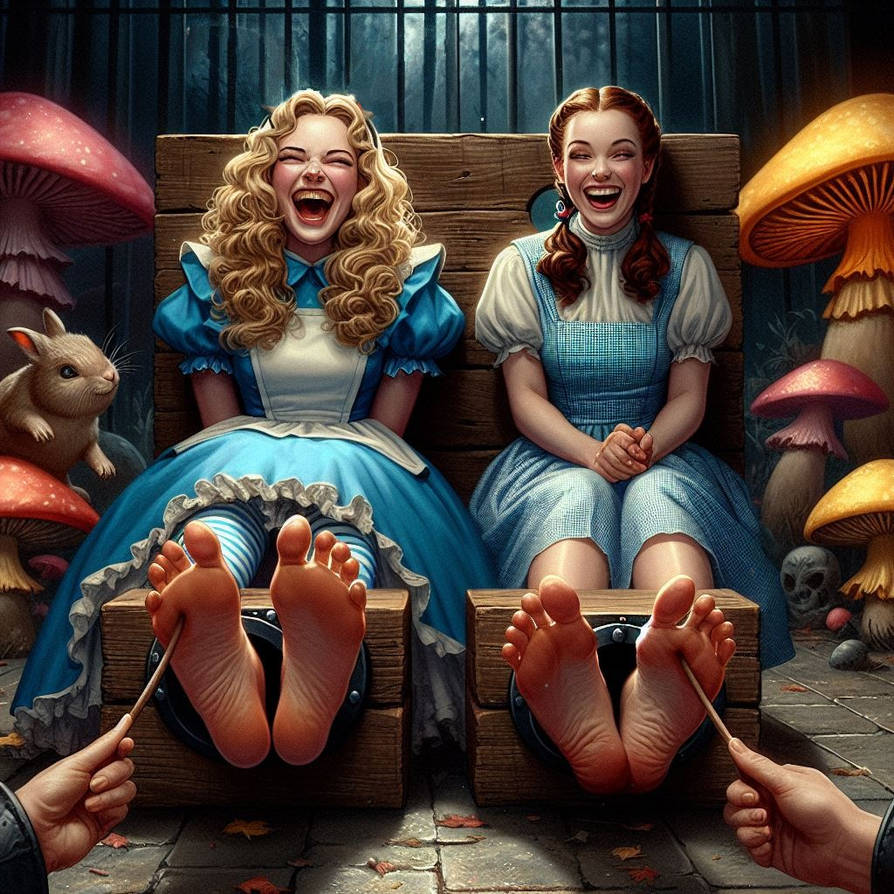 Alice And Dorothy Tickle Interrogation By Tool04 On Deviantart