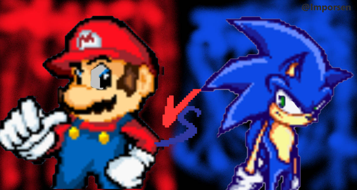 Mario Vs Sonic Wallpaper By Imporsen On Deviantart