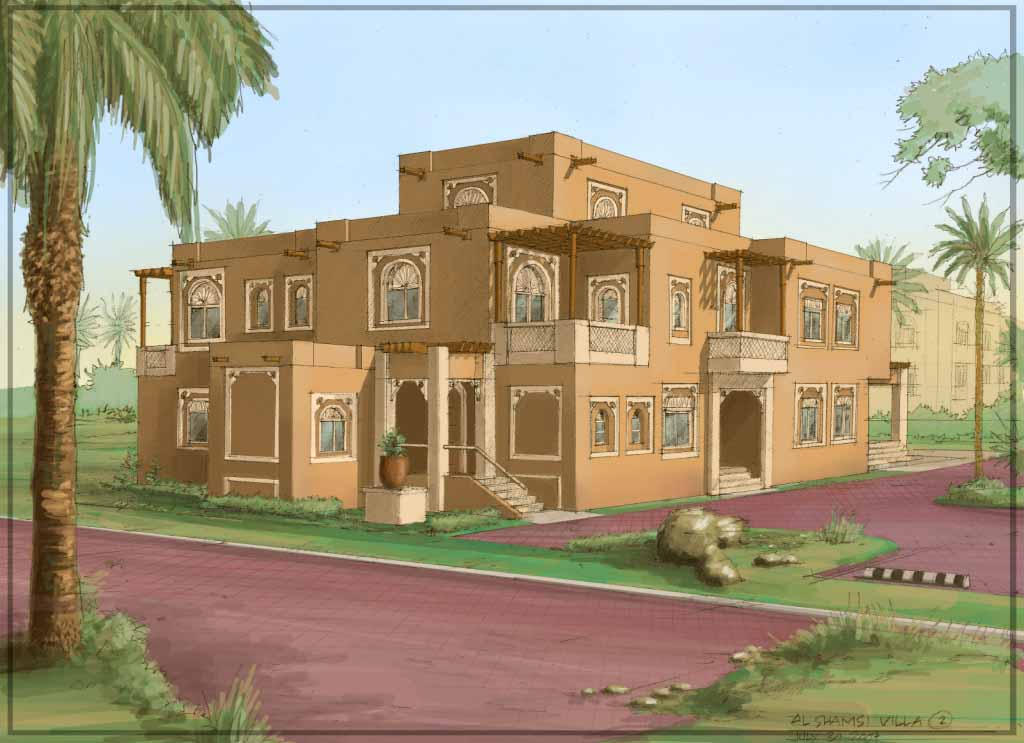 Arabic Villa 1 by kusakos on DeviantArt